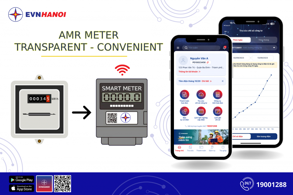 Installing AMR meters: A step in EVNHANOI's digital transformation